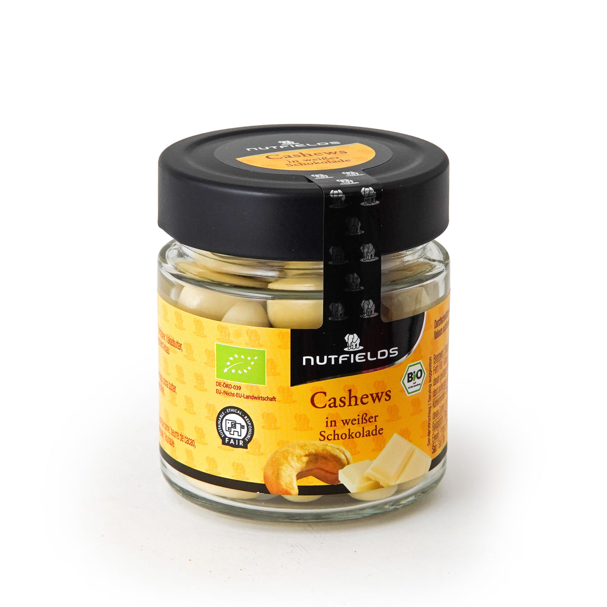 Nutfields Bio Cashewkerne in weißer Schokolade | Fair | 150 g— ecoterra Store