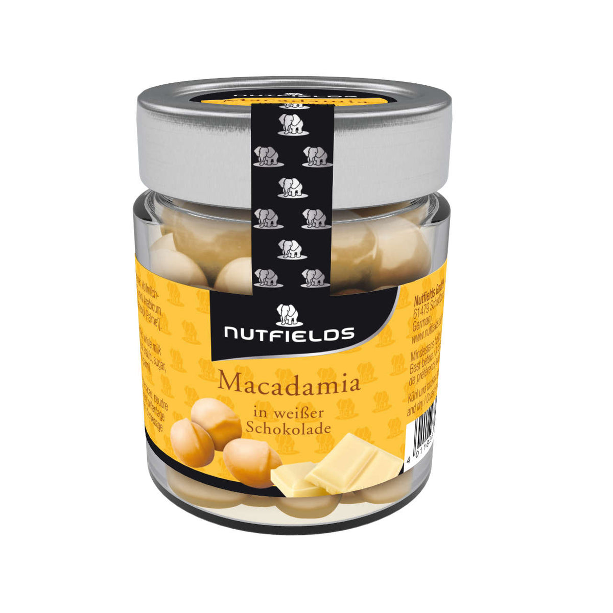 Nutfields Macadamia | in weißer Schokolade | 150 g— ecoterra Store